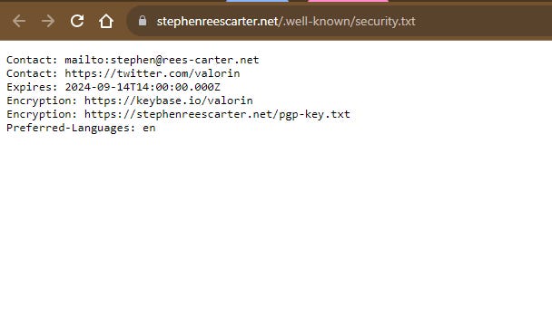 Security Tip: Publish a security.txt!
